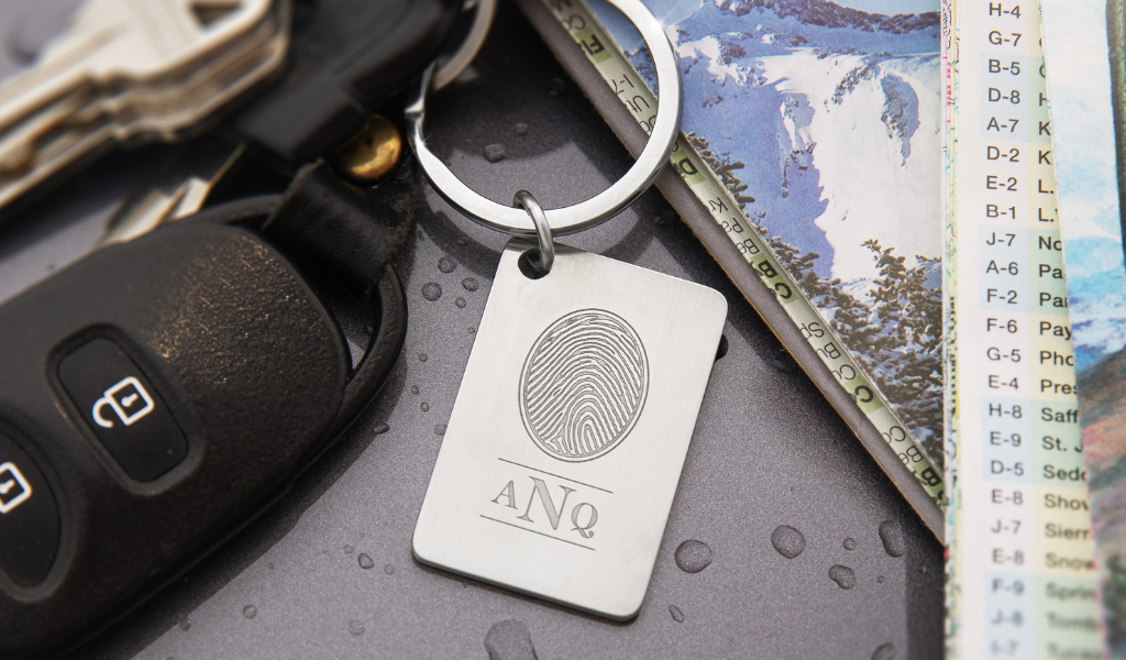 Bring Your Loved One on Every Adventure: Fingerprint Keychain Memorial ...