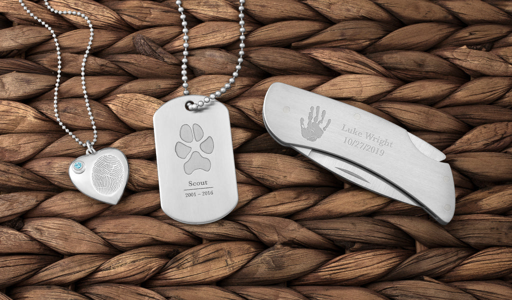 Meaningful Jewelry and Keepsakes Personalized with a Unique Print ...
