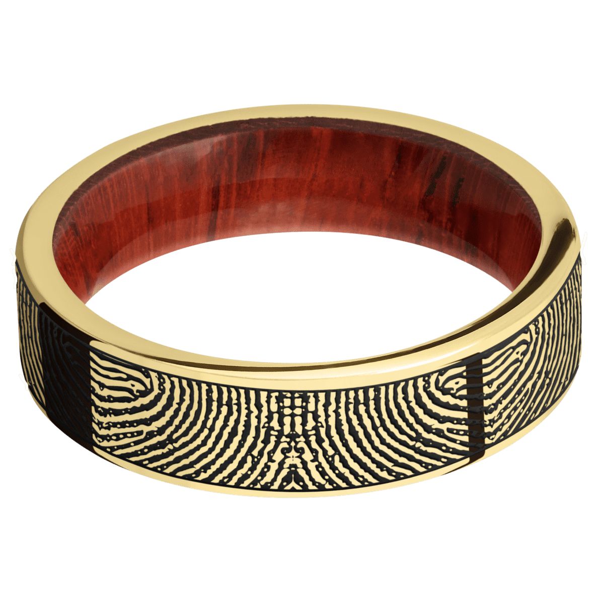 14K Yellow Gold + Polish Finish + Padauk – LegacyTouch