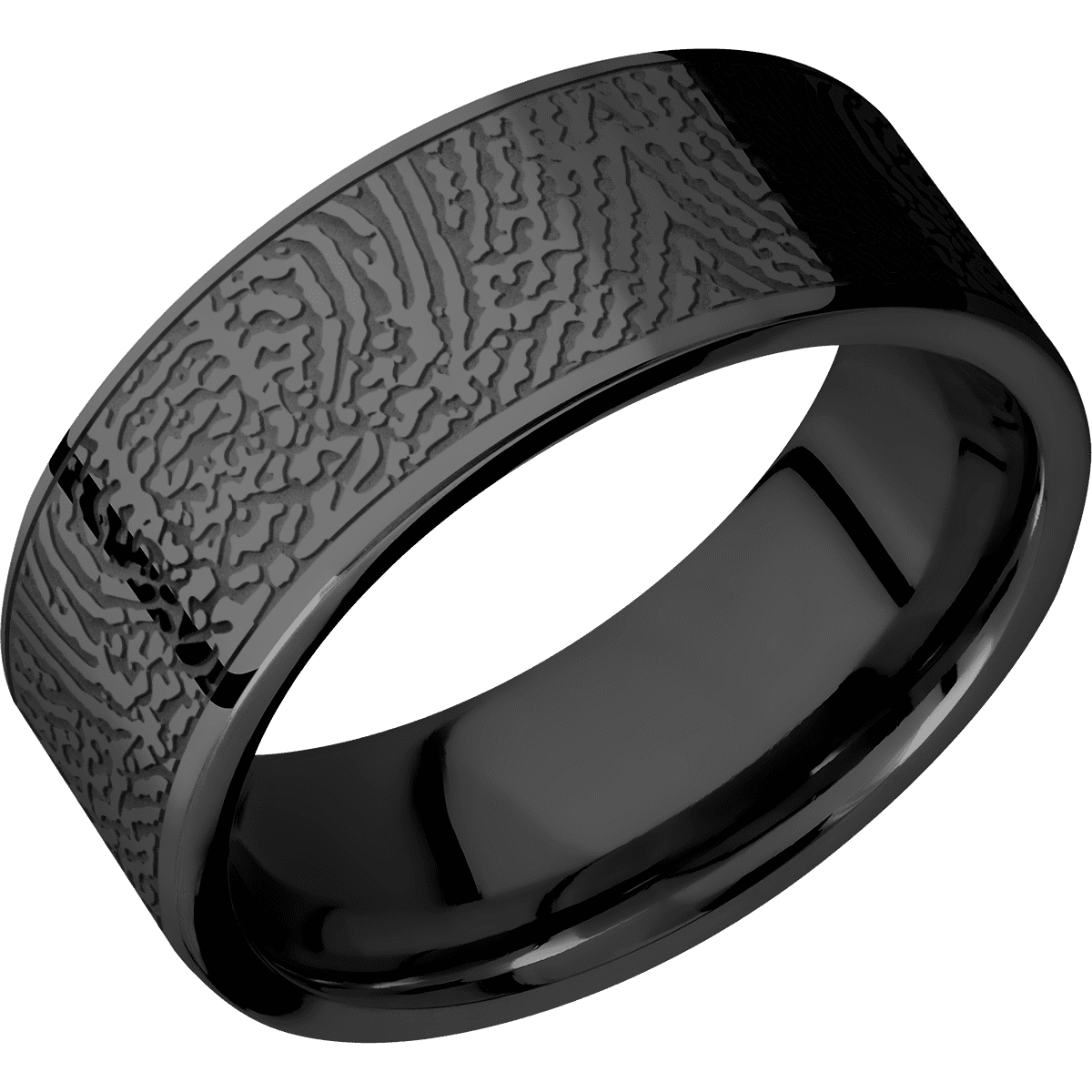 Zirconium Fingerprint Ring – LegacyTouch