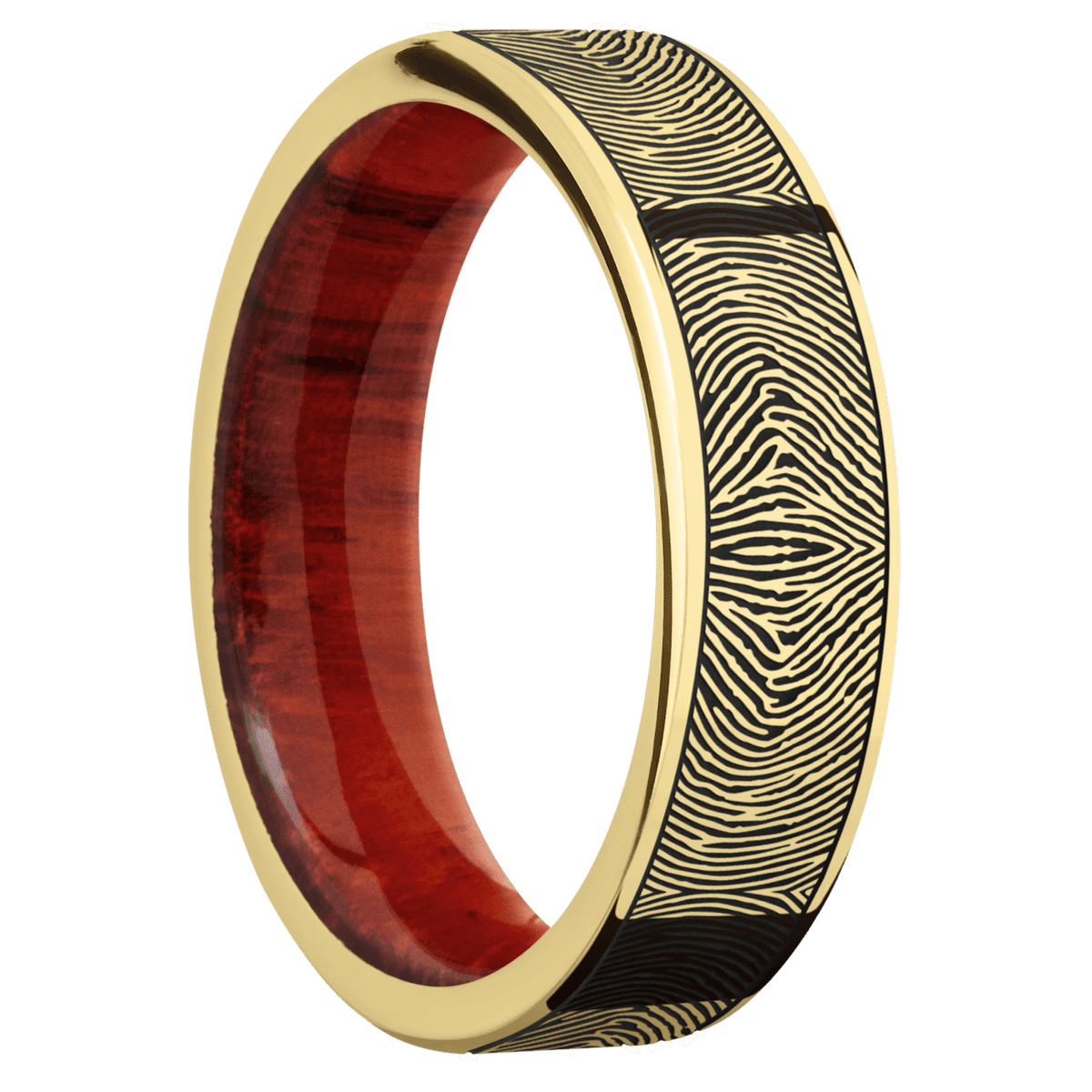 14K Yellow Gold + Polish Finish + Padauk – LegacyTouch