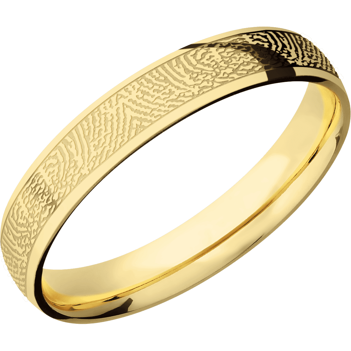 14k Yellow Gold Fingerprint Ring – LegacyTouch