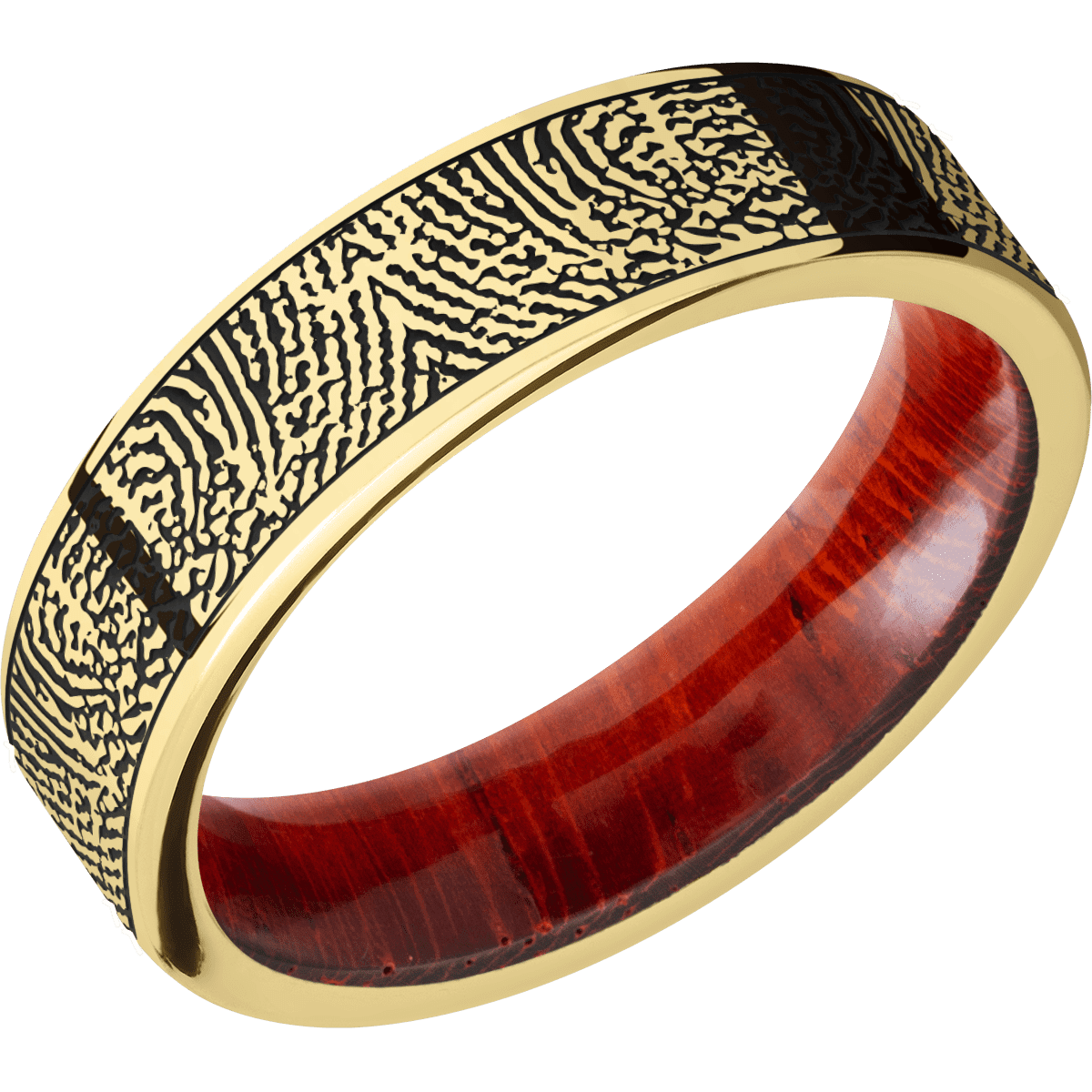 14K Yellow Gold + Polish Finish + Padauk – LegacyTouch