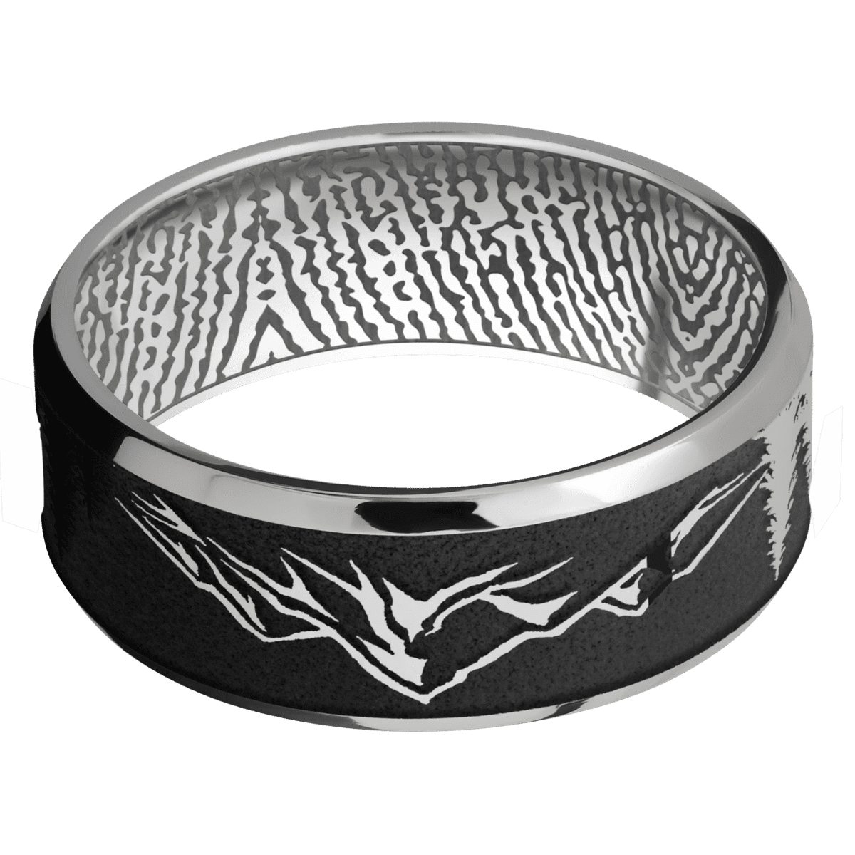 Mountain Design Fingerprint Ring – LegacyTouch