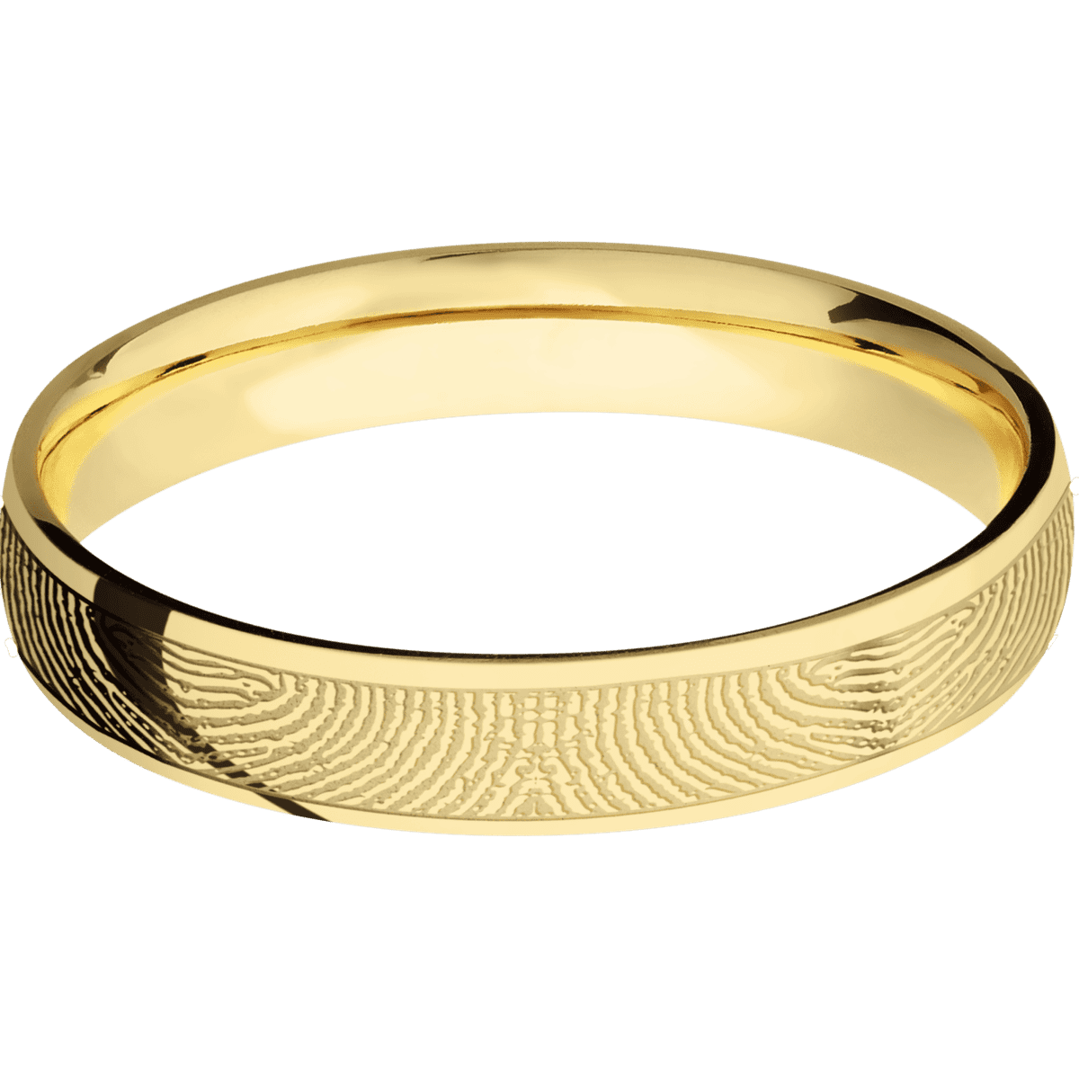 14k Yellow Gold Fingerprint Ring – LegacyTouch