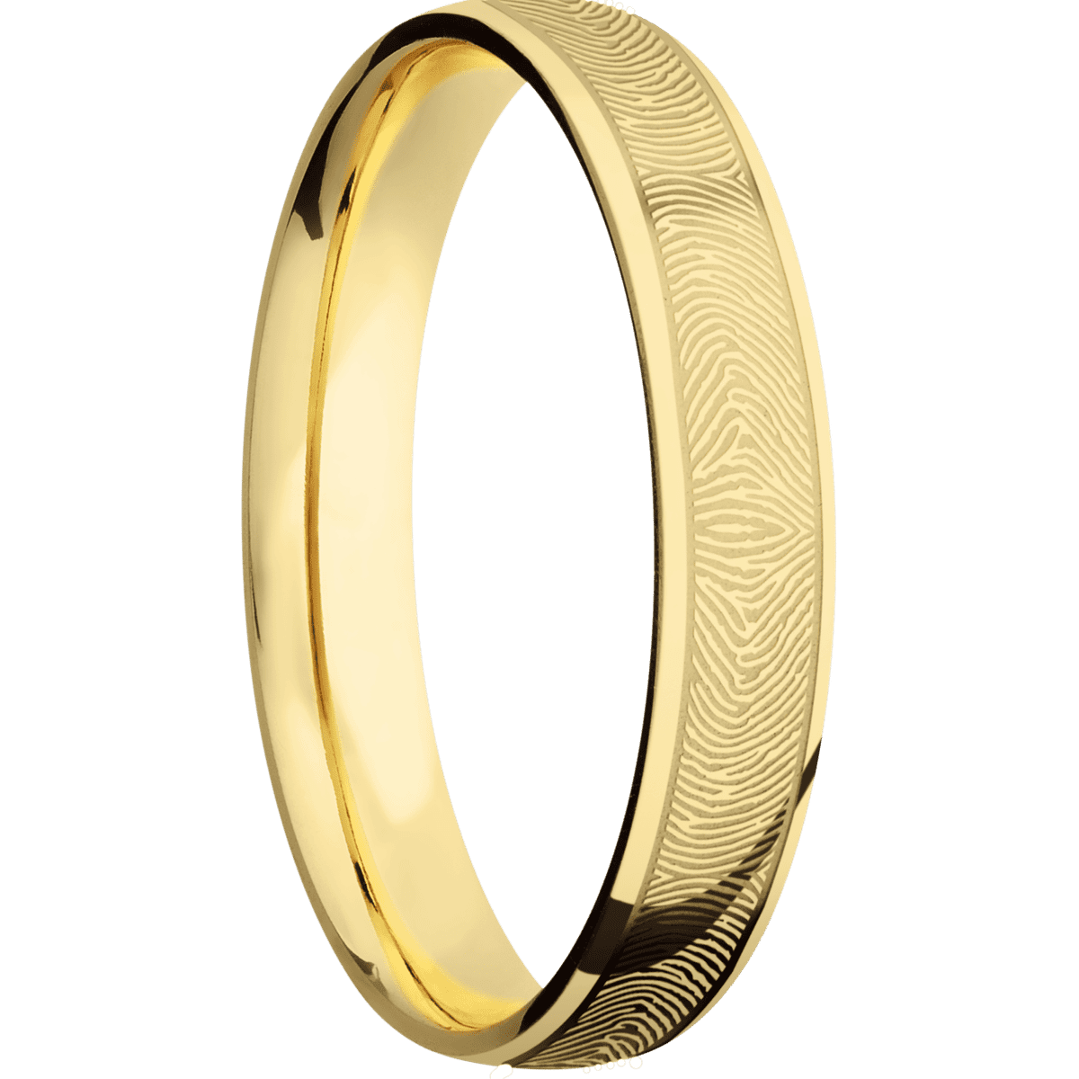 14k Yellow Gold Fingerprint Ring – LegacyTouch
