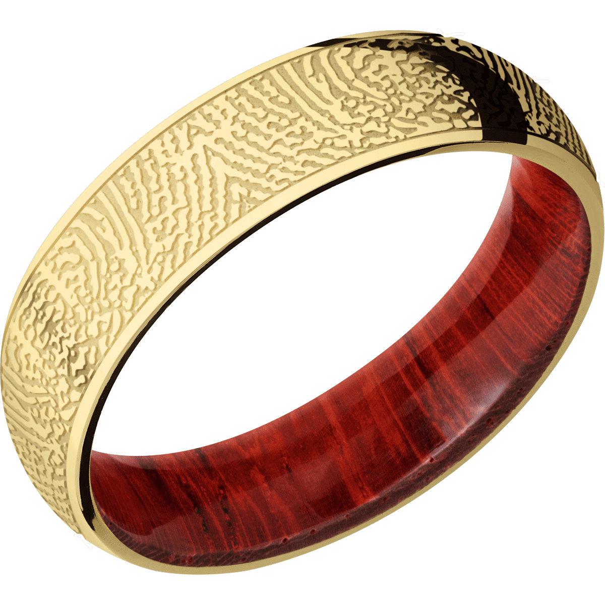 14K Yellow Gold + Polish Finish + Padauk – LegacyTouch