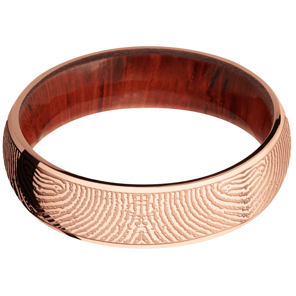 14K Rose Gold + Polish Finish + Padauk – LegacyTouch