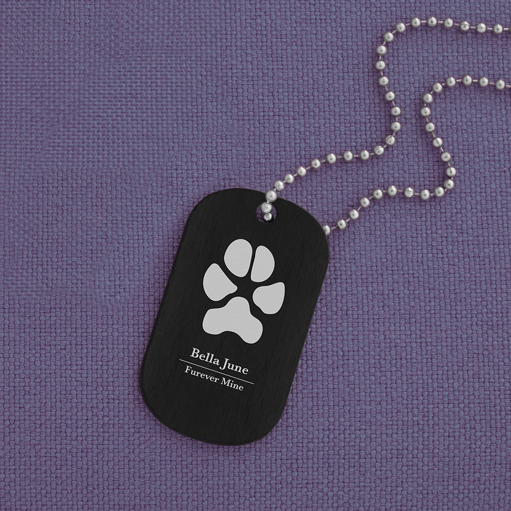 Black Aluminum Ultralight Dog Tag – LegacyTouch