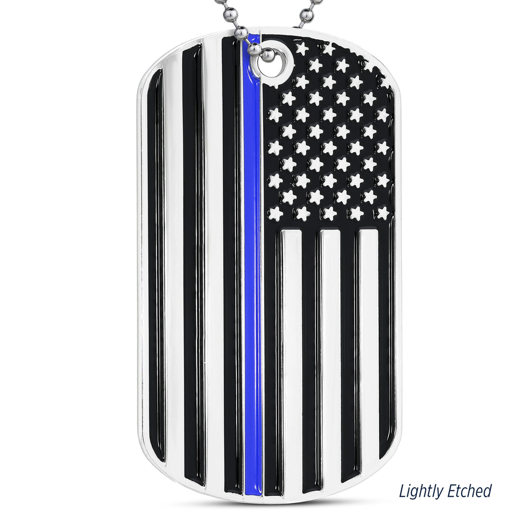 Officially Licensed Thin Blue Line Dog Tag – LegacyTouch