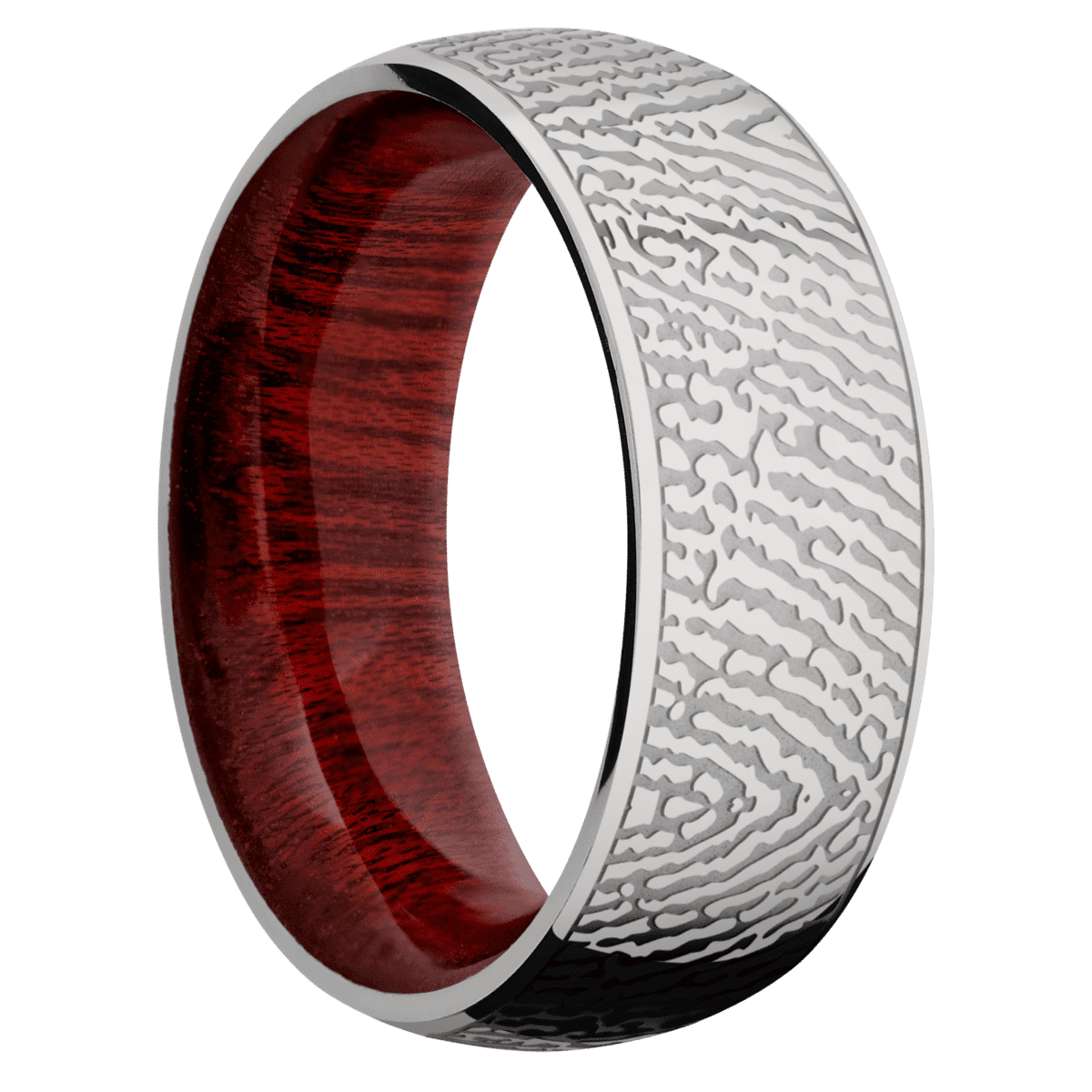 Titanium + Polish Finish + Blood Wood – LegacyTouch