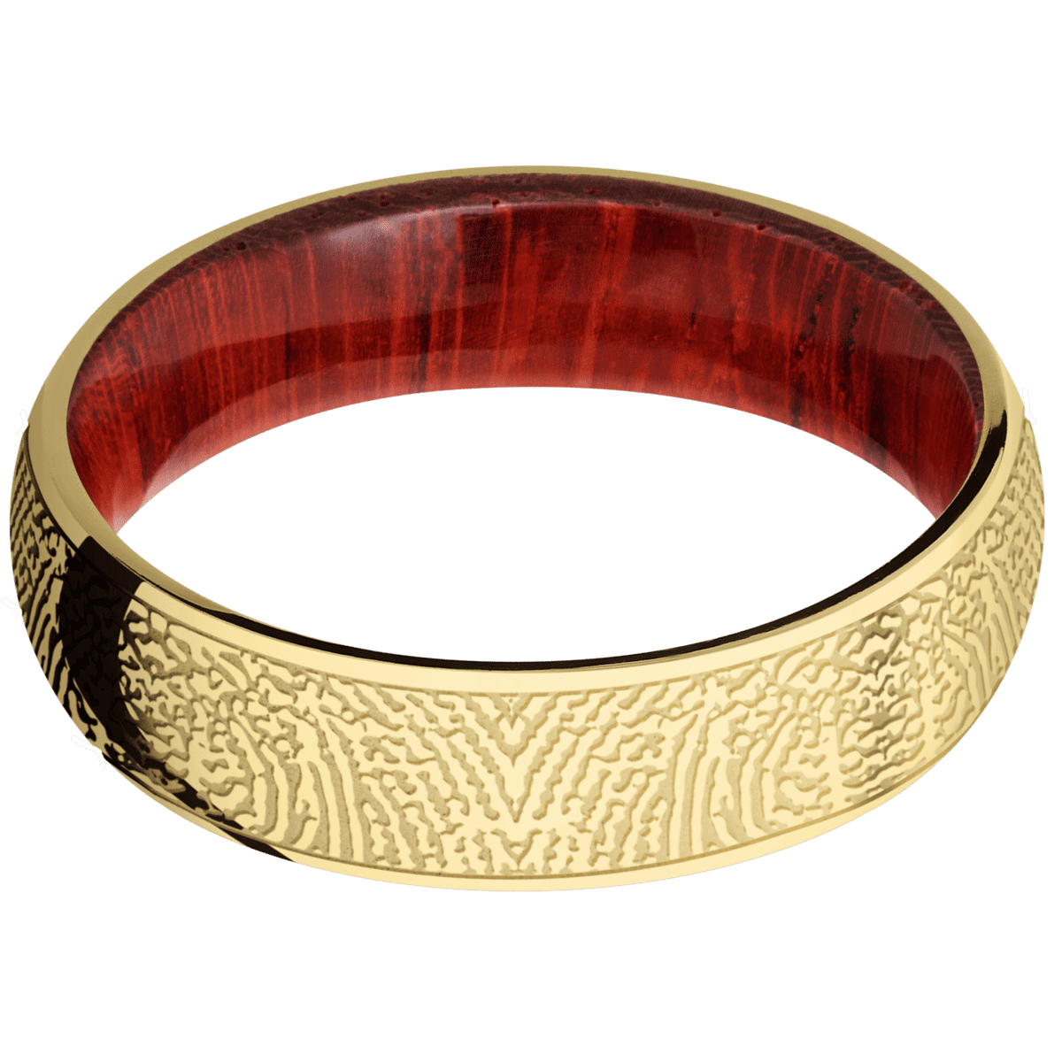 14K Yellow Gold + Polish Finish + Padauk – LegacyTouch
