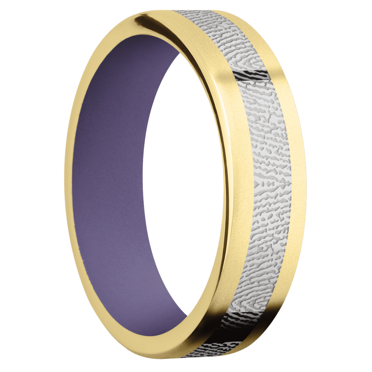 14K Yellow Gold + Bead Finish + Bright Purple – LegacyTouch