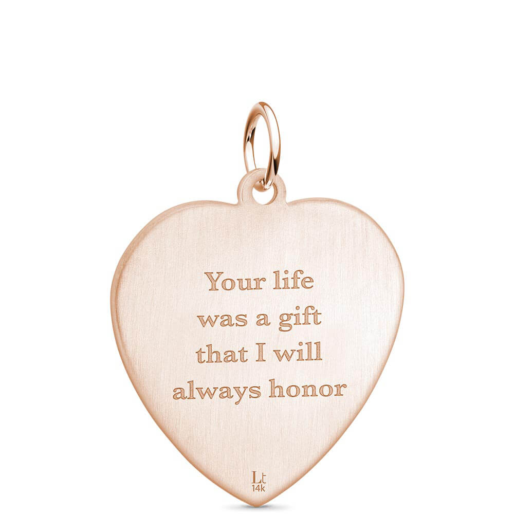 14k Rose Gold Heart Pendant – LegacyTouch